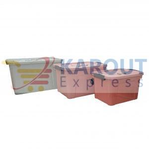 Plastic Multi-purpose Colored Storage Box (1 Box) - KaroutExpress